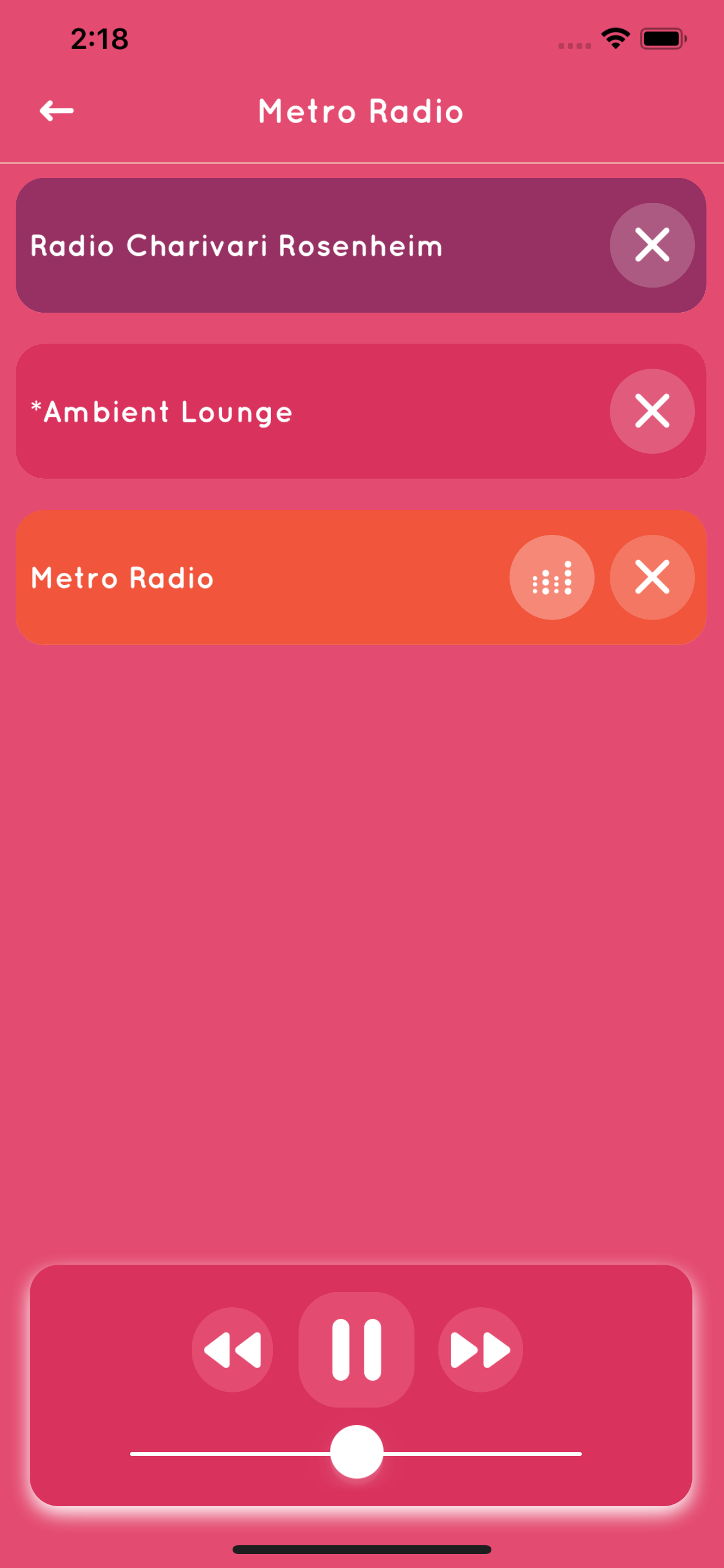 Radioo | iOS Universal Multi-Radio Stations App Template (Swift) by cubycode
